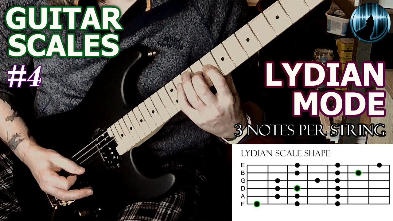 Modes For Guitar #4 | Lydian Mode | Three Notes Per String Scale